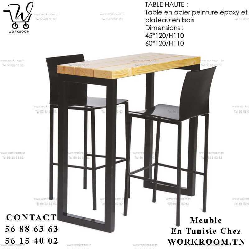 VENTE ET ACHAT MEUBLES TABLES CHAISES PAS CHER EN TUNISIE TABLE HAUTE ...