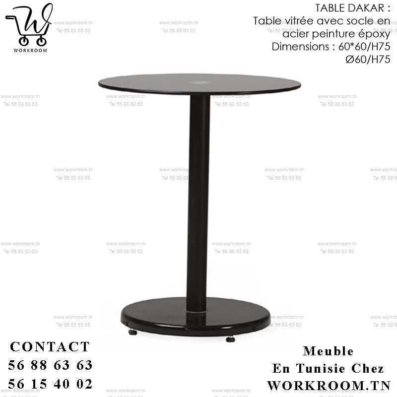 VENTE ET ACHAT MEUBLES TABLES CHAISES PAS CHER EN TUNISIE TABLE DAKAR DAKAR @600 H750 ISOTOP