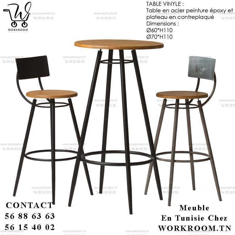 VENTE ET ACHAT MEUBLES TABLES CHAISES PAS CHER EN TUNISIE TABLE VINYLE ...