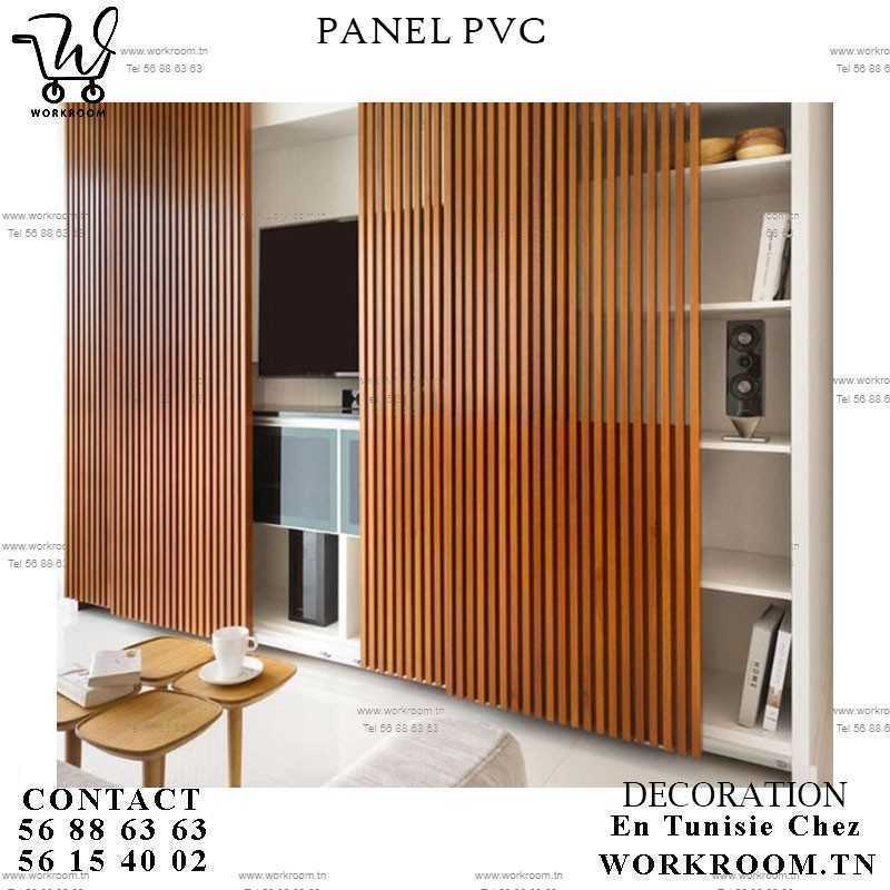 PANEL PVC TUBE Carré EFFET BOIS PAS CHER EN TUNISIE DECORATION PANELS ...