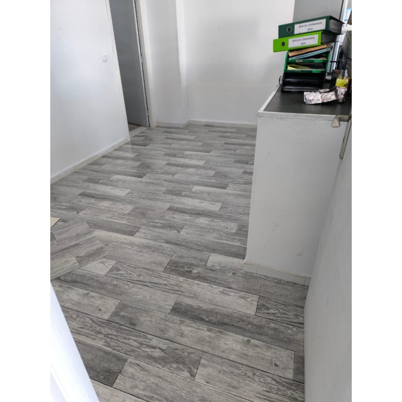 Vente Moquette PVC Tunisie | Achat Tapis Moquette PVC Effet Bois Gris ...